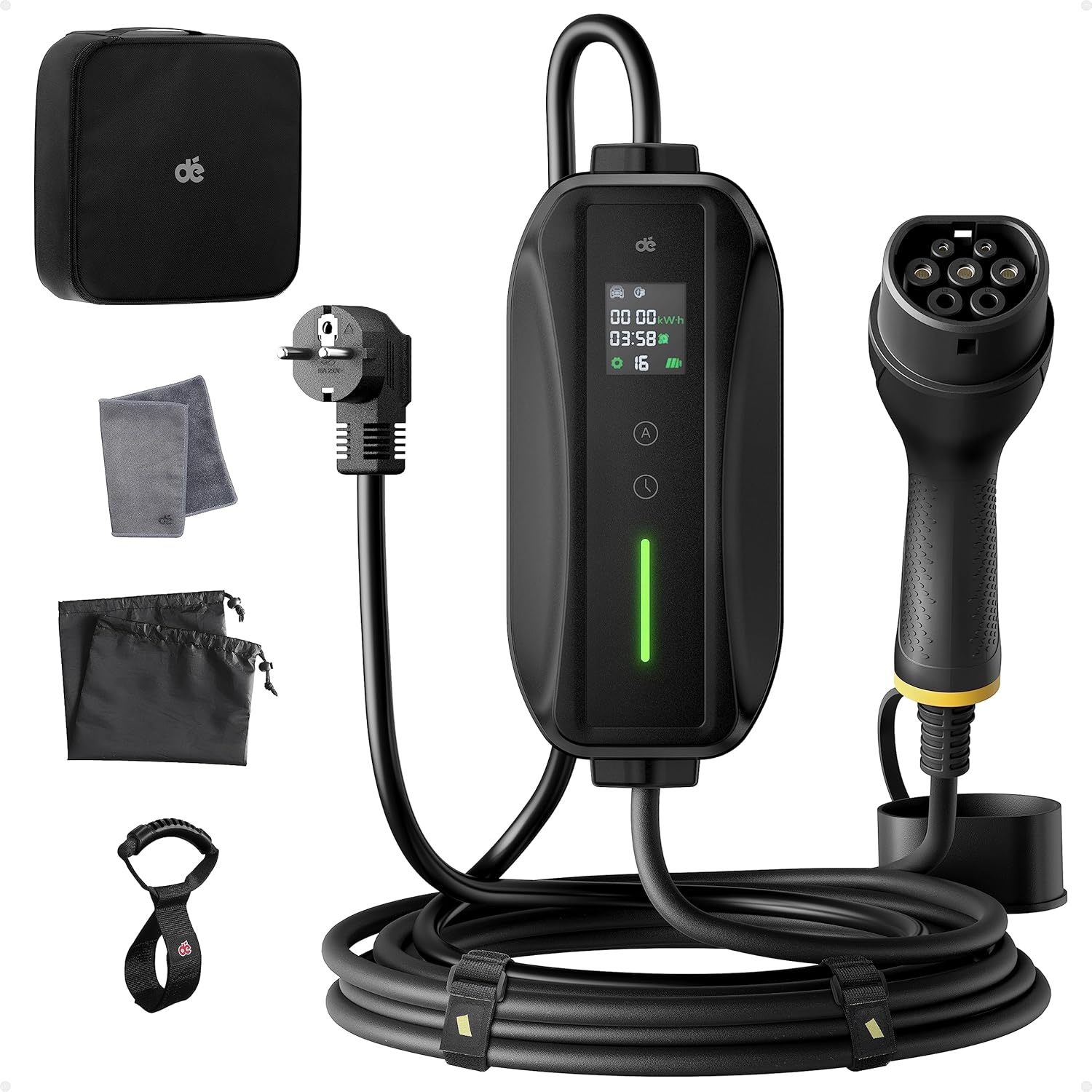 dé Cavo Ricarica auto Elettrica Tipo 2, EV Charger Tipo 2 Schuko 3.68kW ...