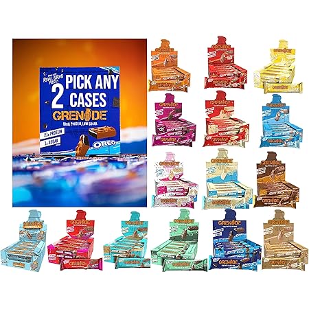 Amazon.com : Grenade High Protein, Low Sugar Bar, 12 x 60g - Oreo ...
