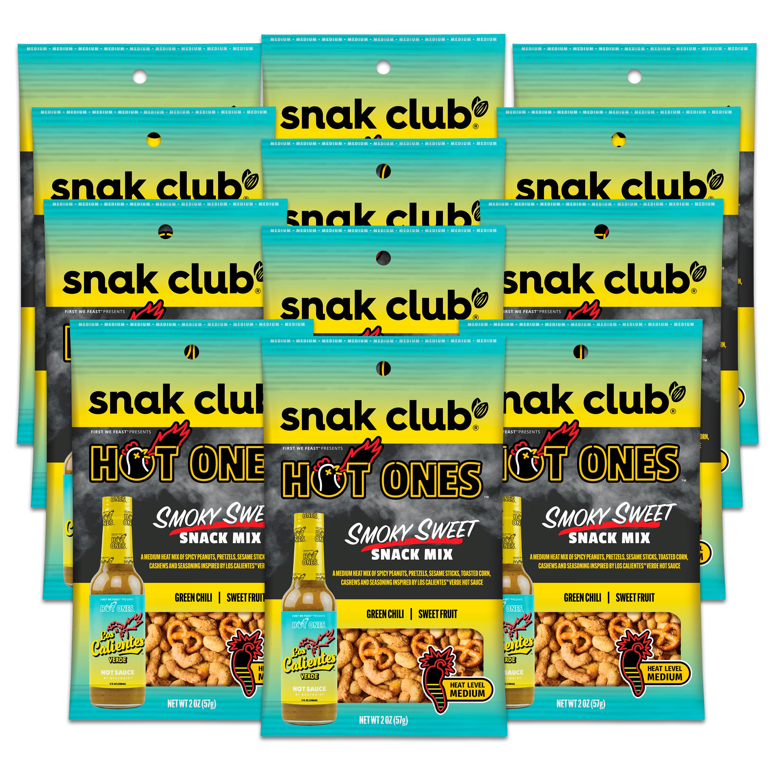 Amazon.com: Snak Club x Hot Ones Smoky Sweet Snack Mix, Spicy Snacks ...