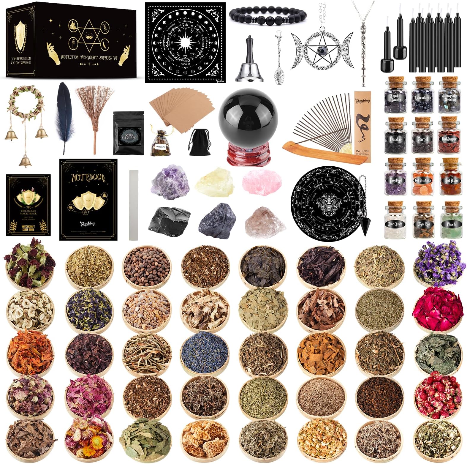 Amazon.com: SHYSHINY Huge Witchcraft Kit, 200Pack Witchcraft Supplies ...
