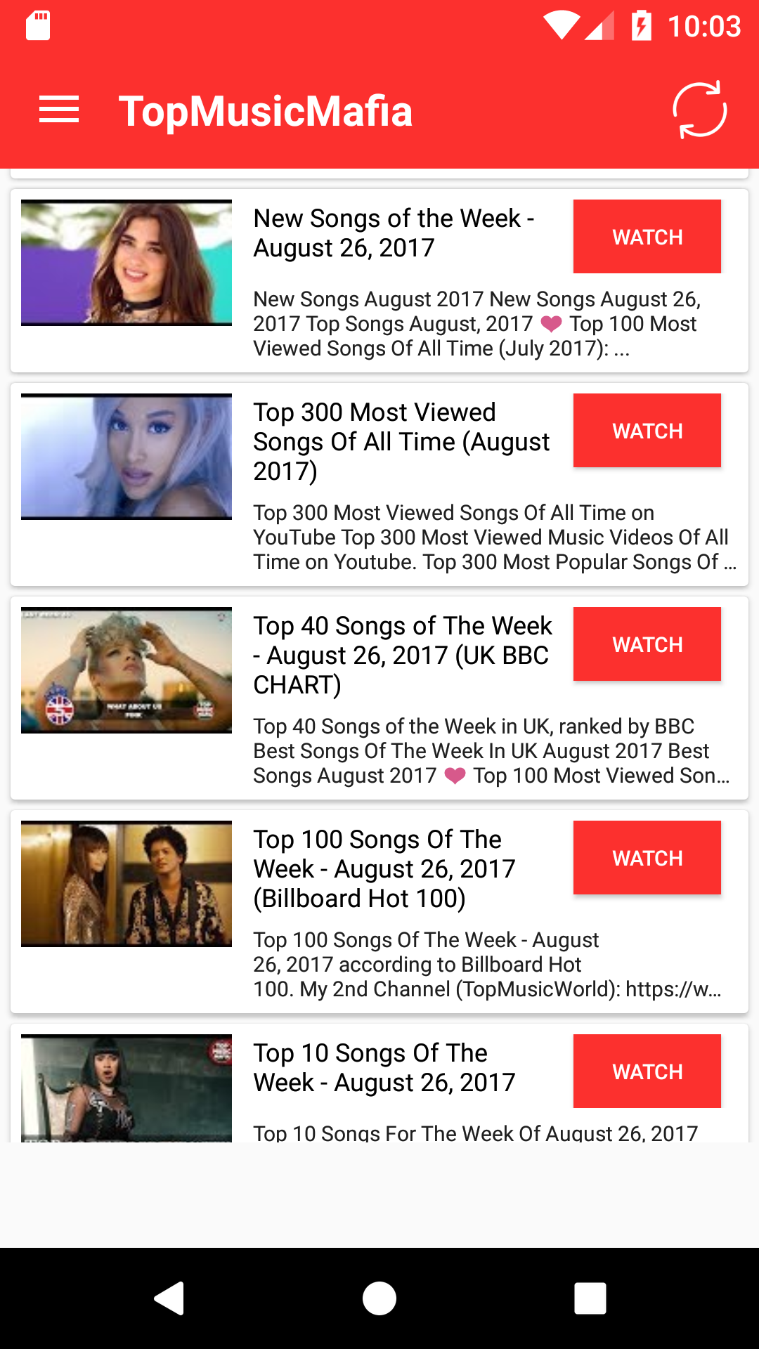 Top Music Video - App on Amazon Appstore