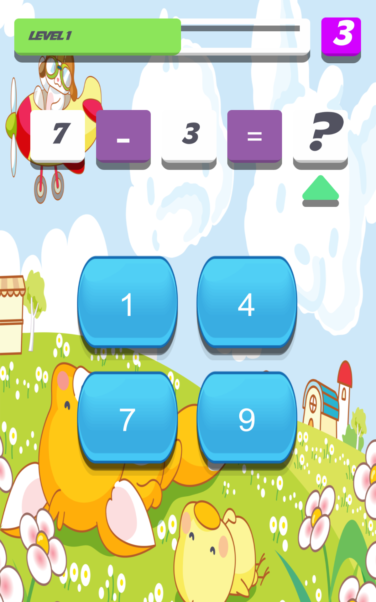 Everyday Math Game: easy to hard problems free educational kids games ...