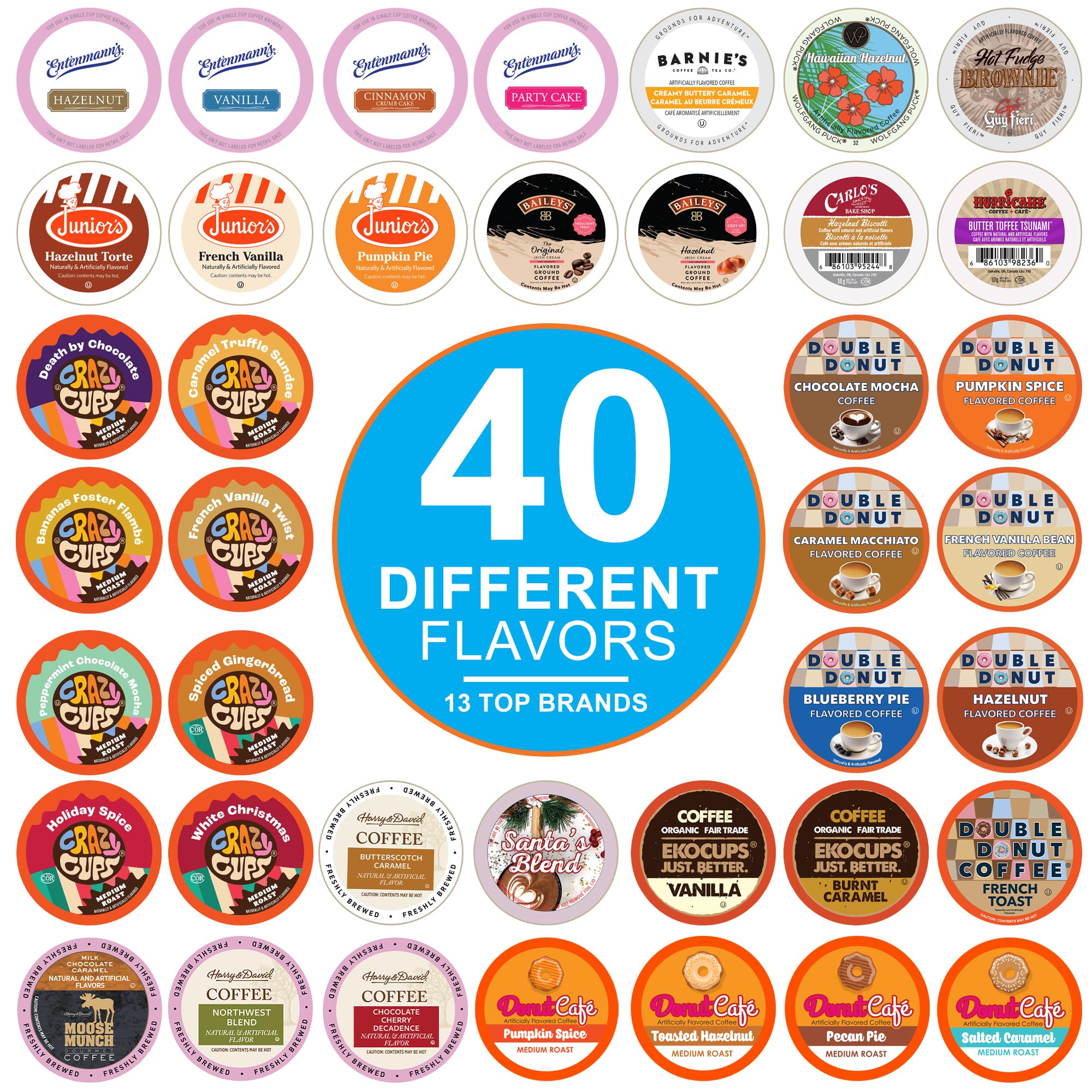 Amazon.com: Flavored Coffee Pods Variety Pack for Keurig K Cups Brewers ...