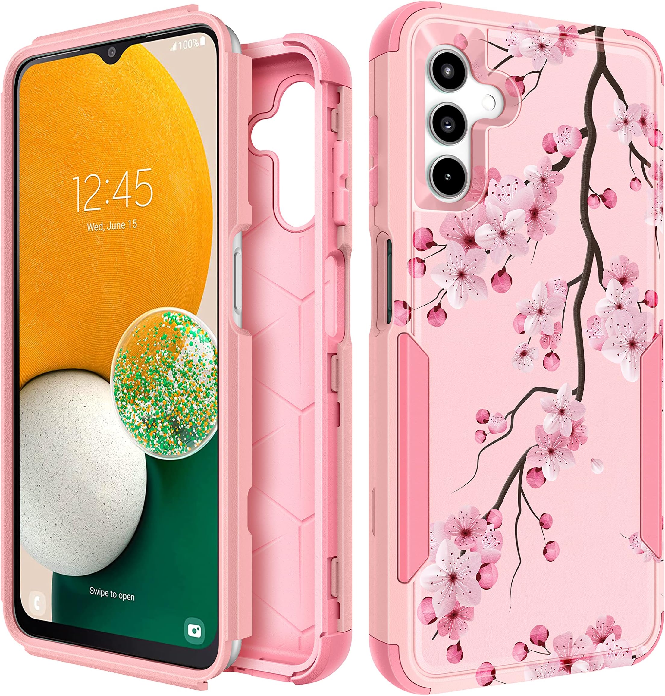 Amazon.com: Plakill for Galaxy A14 5G Phone Case Protective Designer ...