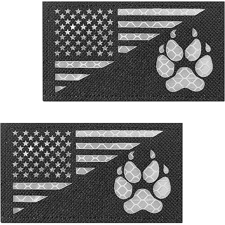 Amazon.com: IR K9 Dog Handler Paw K-9 USA Flag Infrared Tactical Morale ...