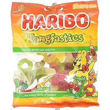 Haribo Tangfastics, Bulk Sour Sweets, 140g, Pack of 12 (1.7kg): Amazon ...