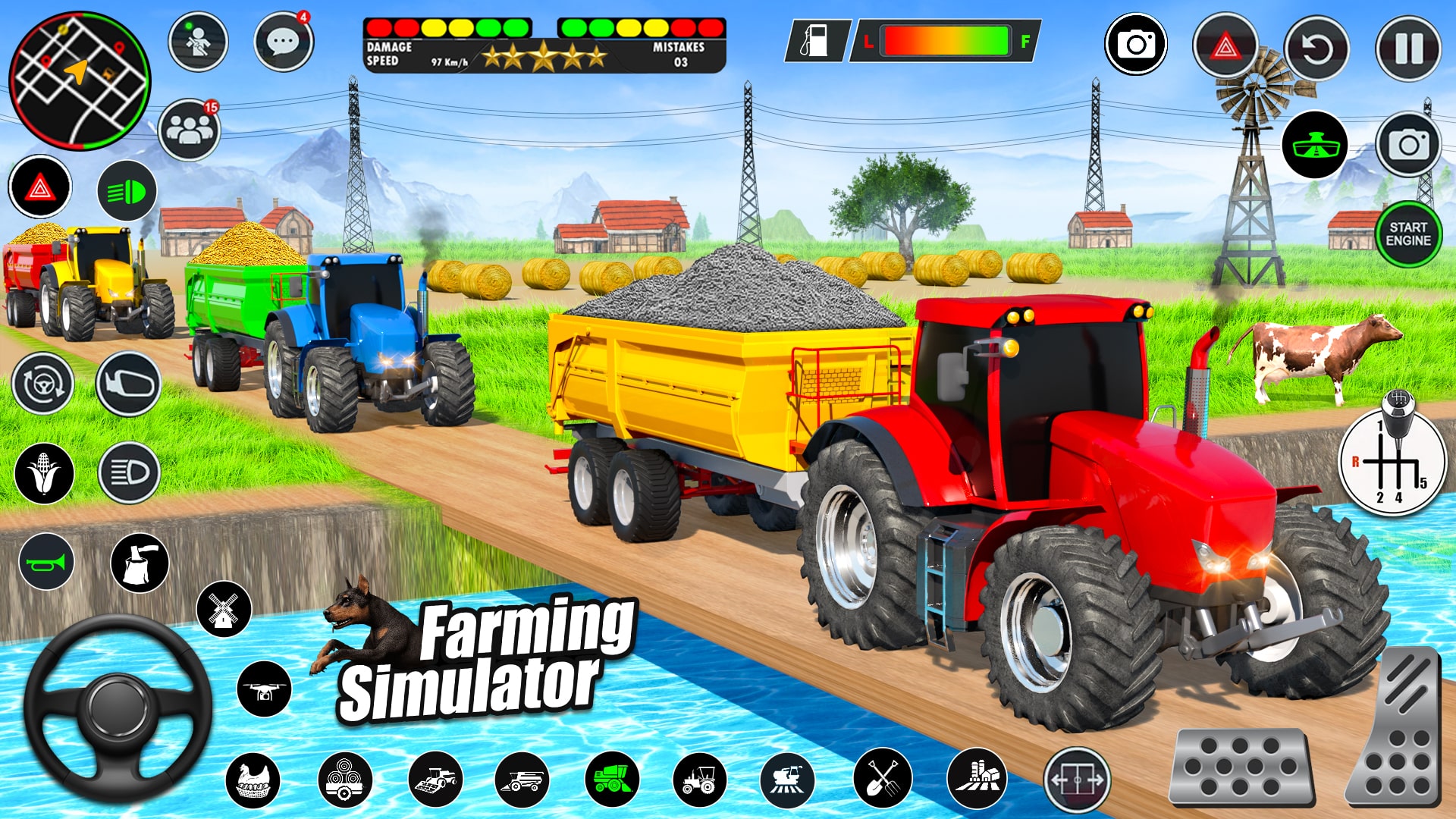 Real Tractor Driving Farming Games : Farm Tractor Simulator Farming ...