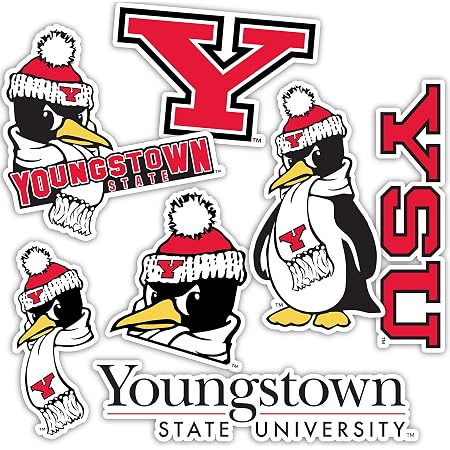 Amazon.com: Youngstown State University YSU Penguins Sticker Vinyl ...