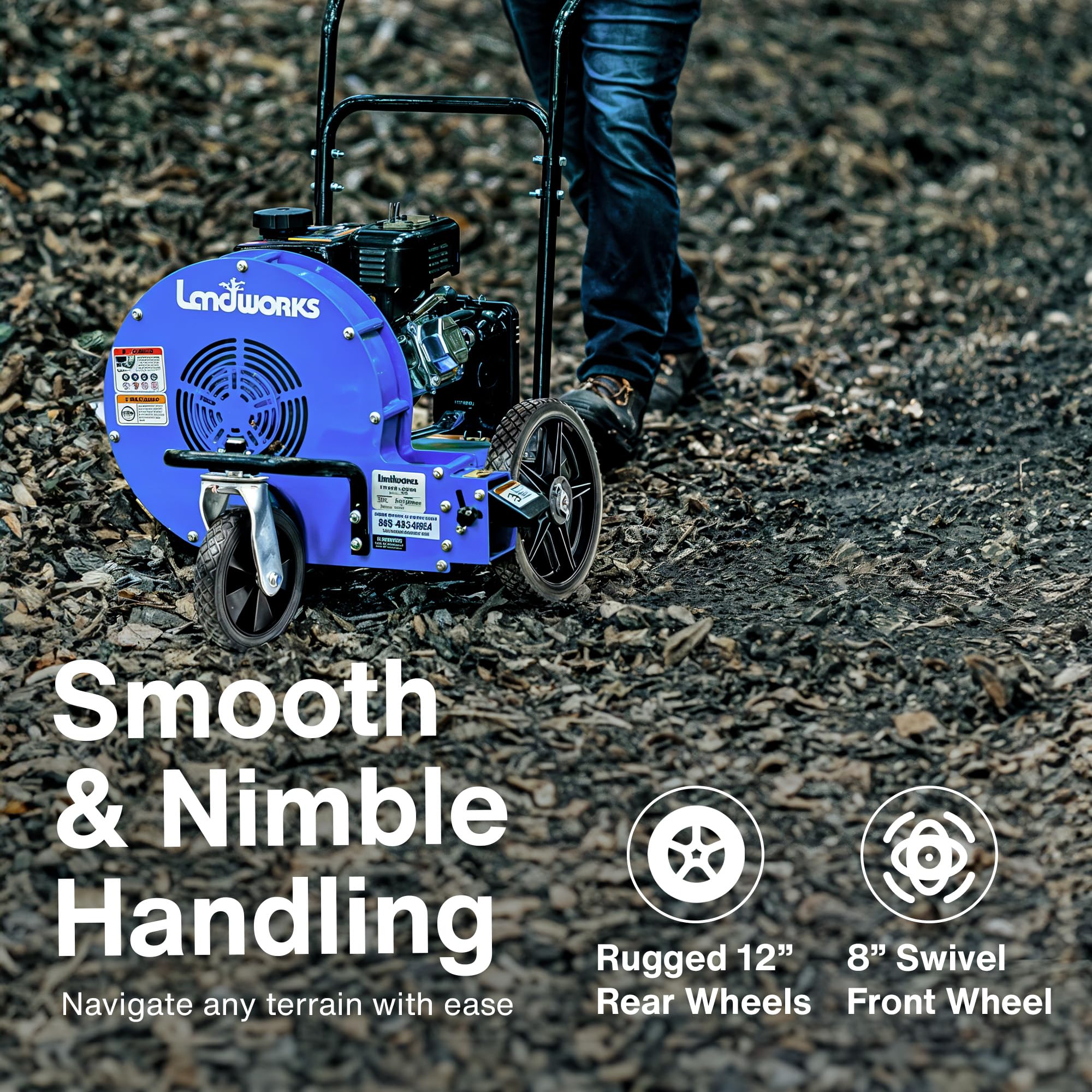 Snapklik.com : Leaf Blower Wheeled Walk Behind Jet Sweep Manual ...
