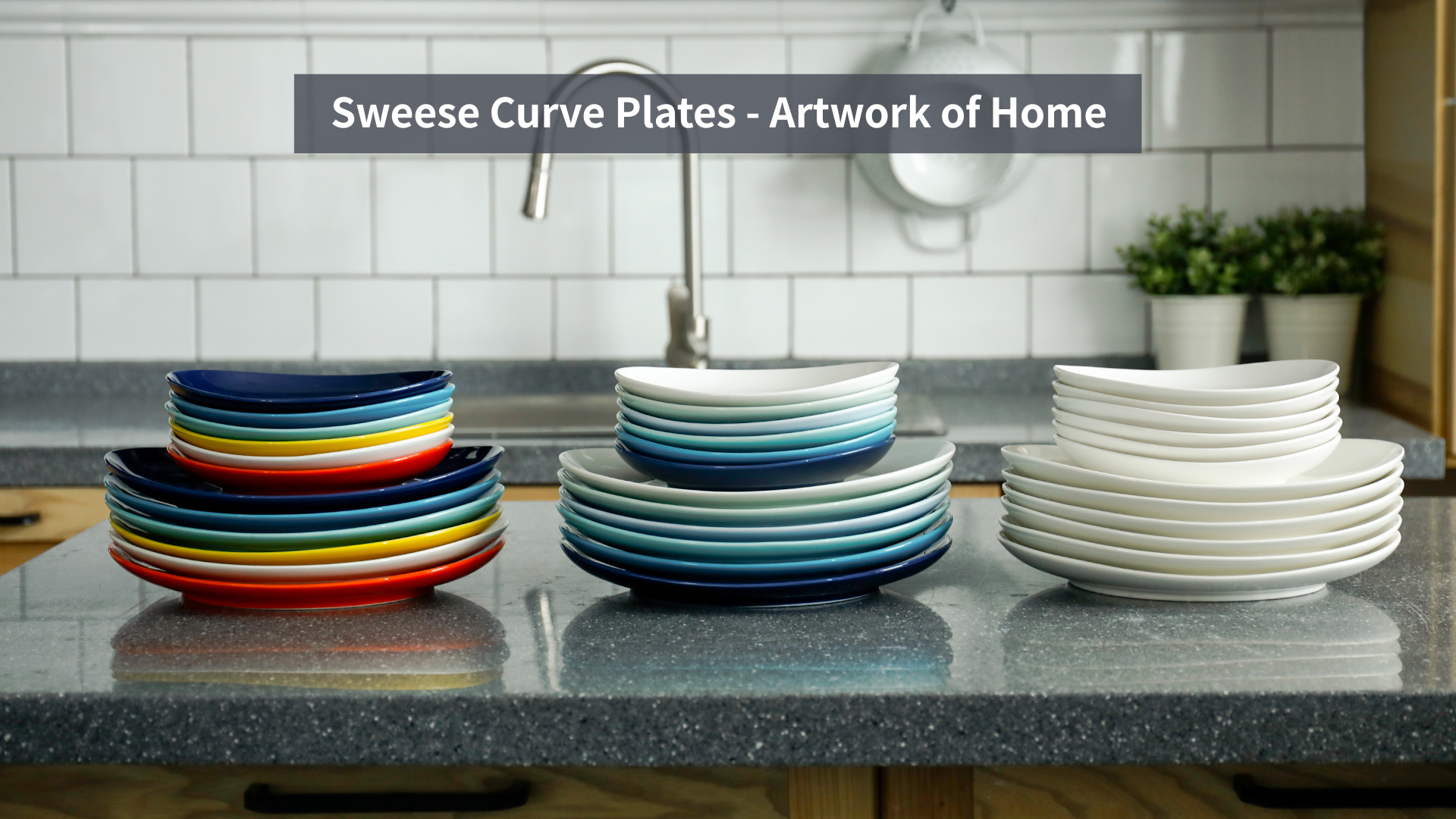 Snapklik.com : Sweese Dinner Plates 11 Inch - Porcelain Modern Curve ...