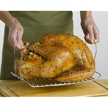 Amazon.com: Cuisipro 746780 Roasting Rack, 16 IN, Stainless Steel ...