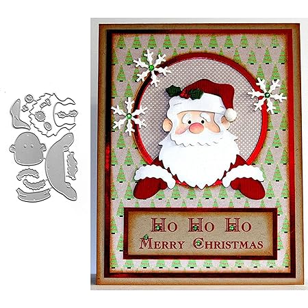 Christmas Santa Claus Metal Cutting Die Cuts, DIY Crafts Christmas ...