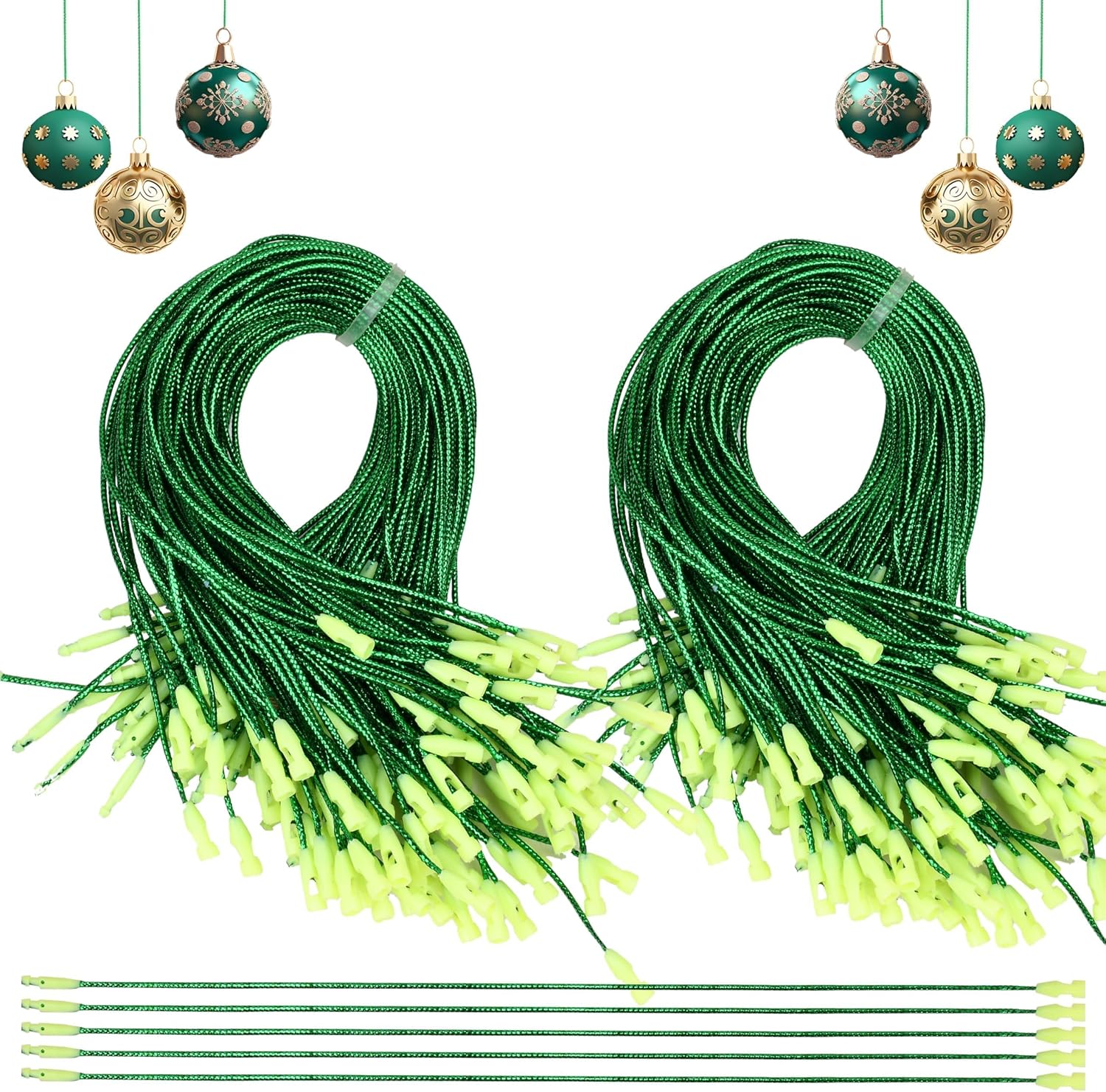 Amazon.com: Palonu 240 Pcs Christmas Ornament Hooks, Ornament Hangers ...