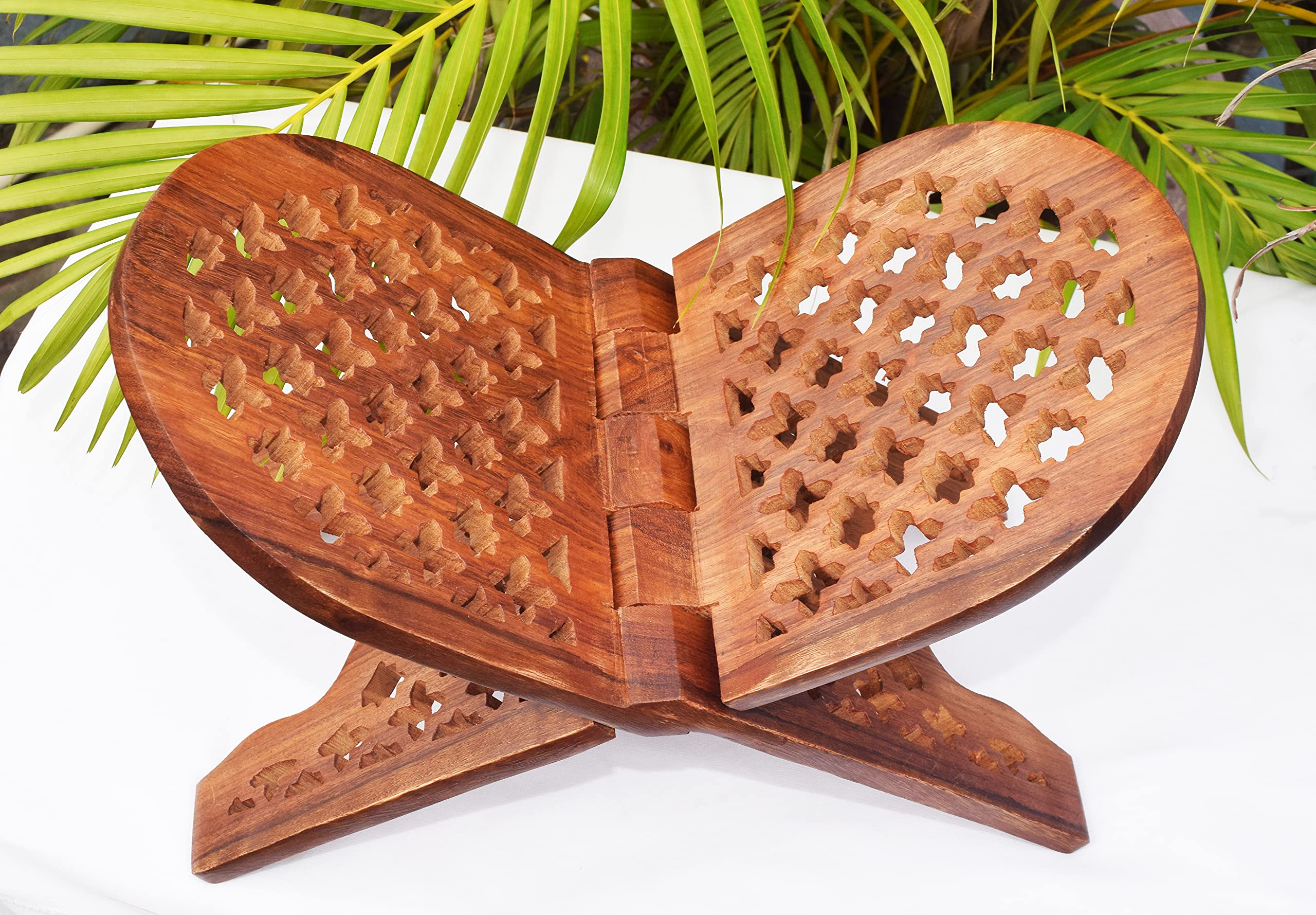 Buy Craft Castle Beautiful Cutting Carved Wooden Hand Carved Holy Book ...