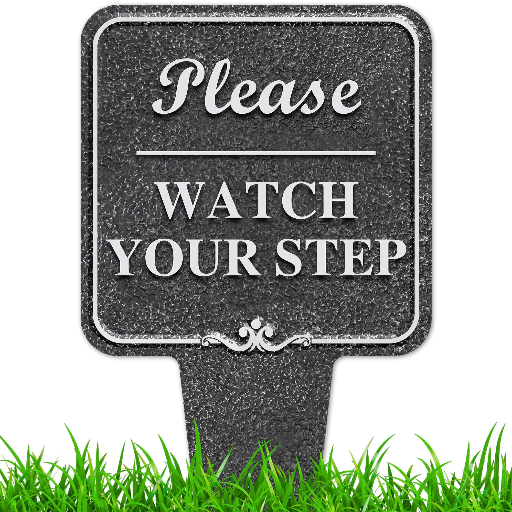 Amazon.com: Please Watch Your Step Sign, 7"x13", Heavy Duty Integrated ...