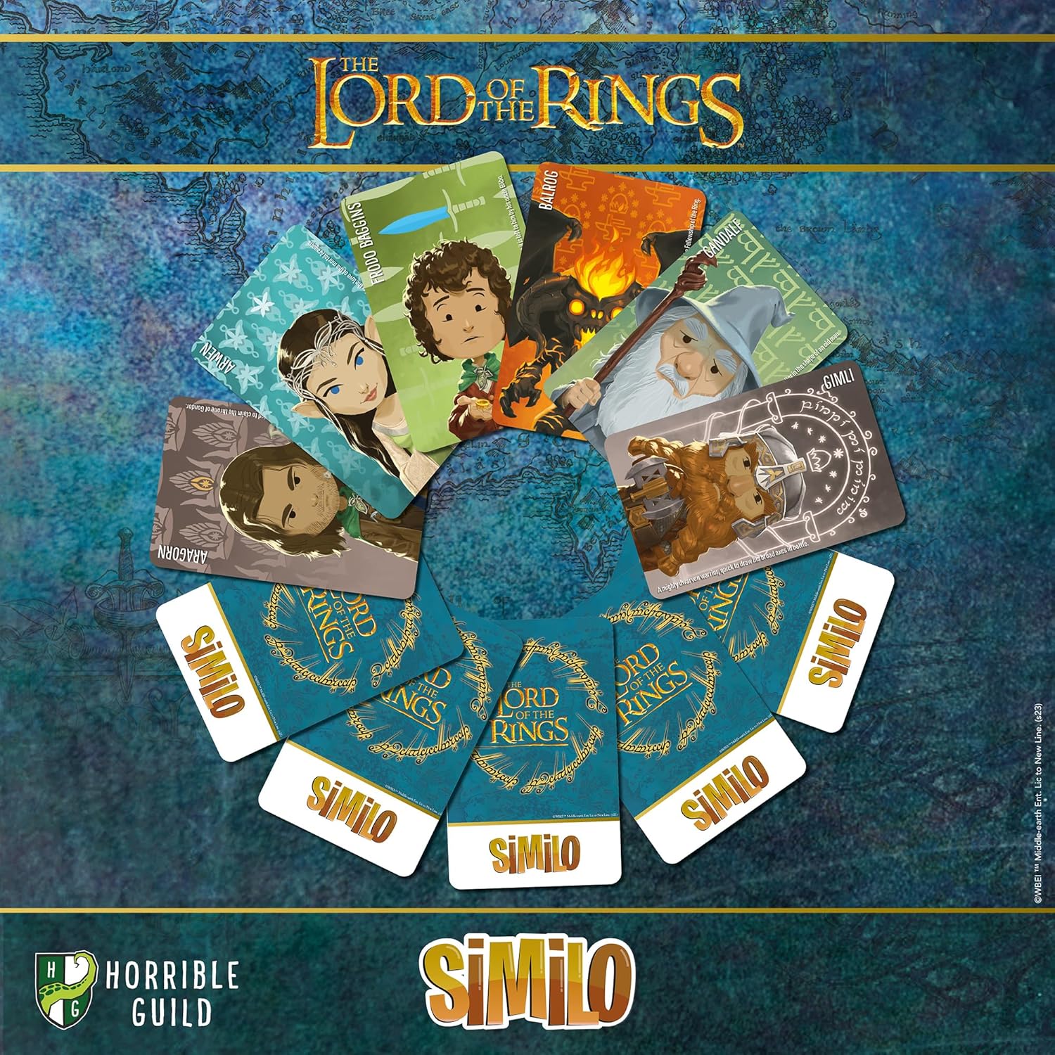 Horrible Guild Similo El Señor de los Anillos – Juego de cartas de deducción cooperativa, con ...
