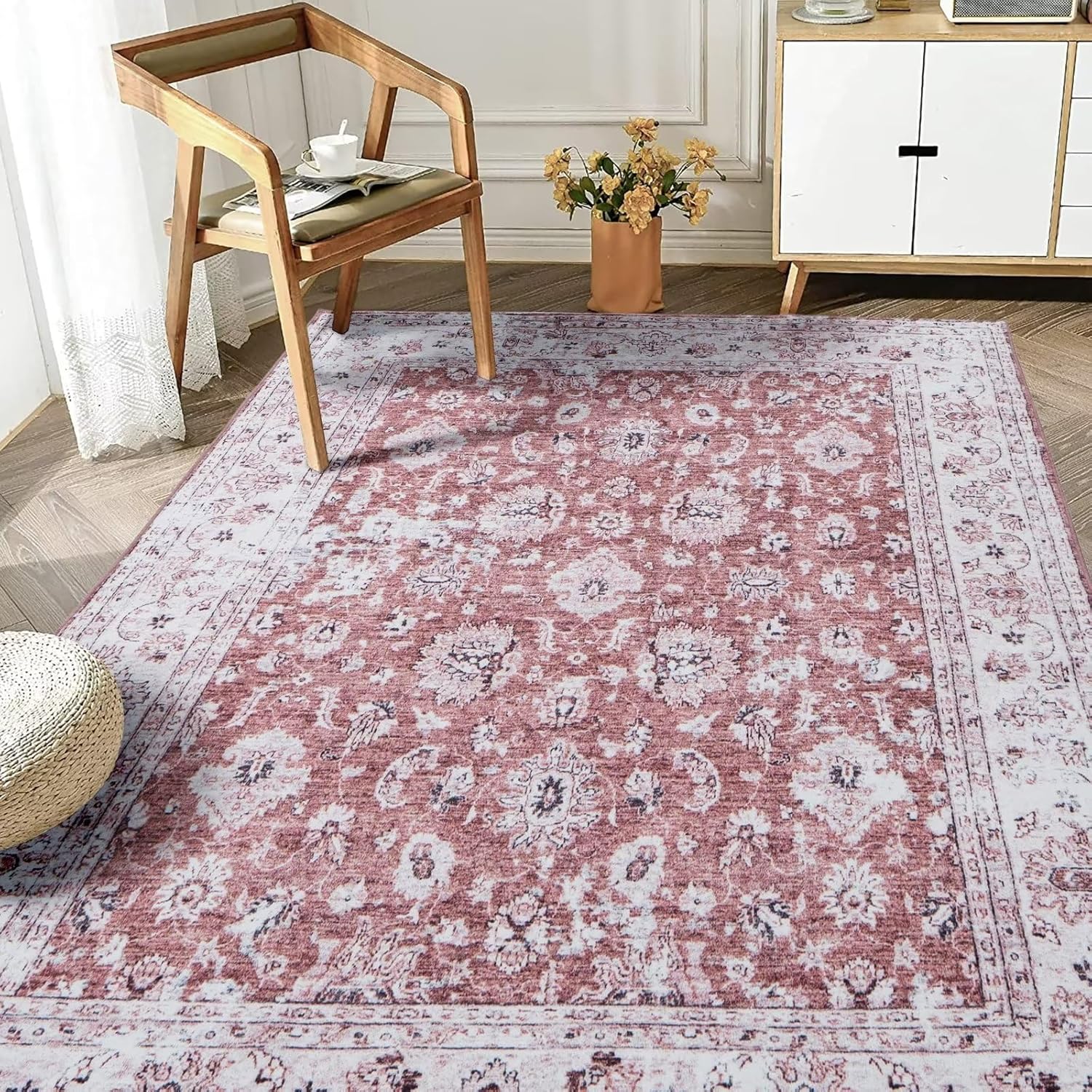 Amazon.com: nusoarug 4x6 Boho Area Rug Machine Washable, Soft Non Slip ...