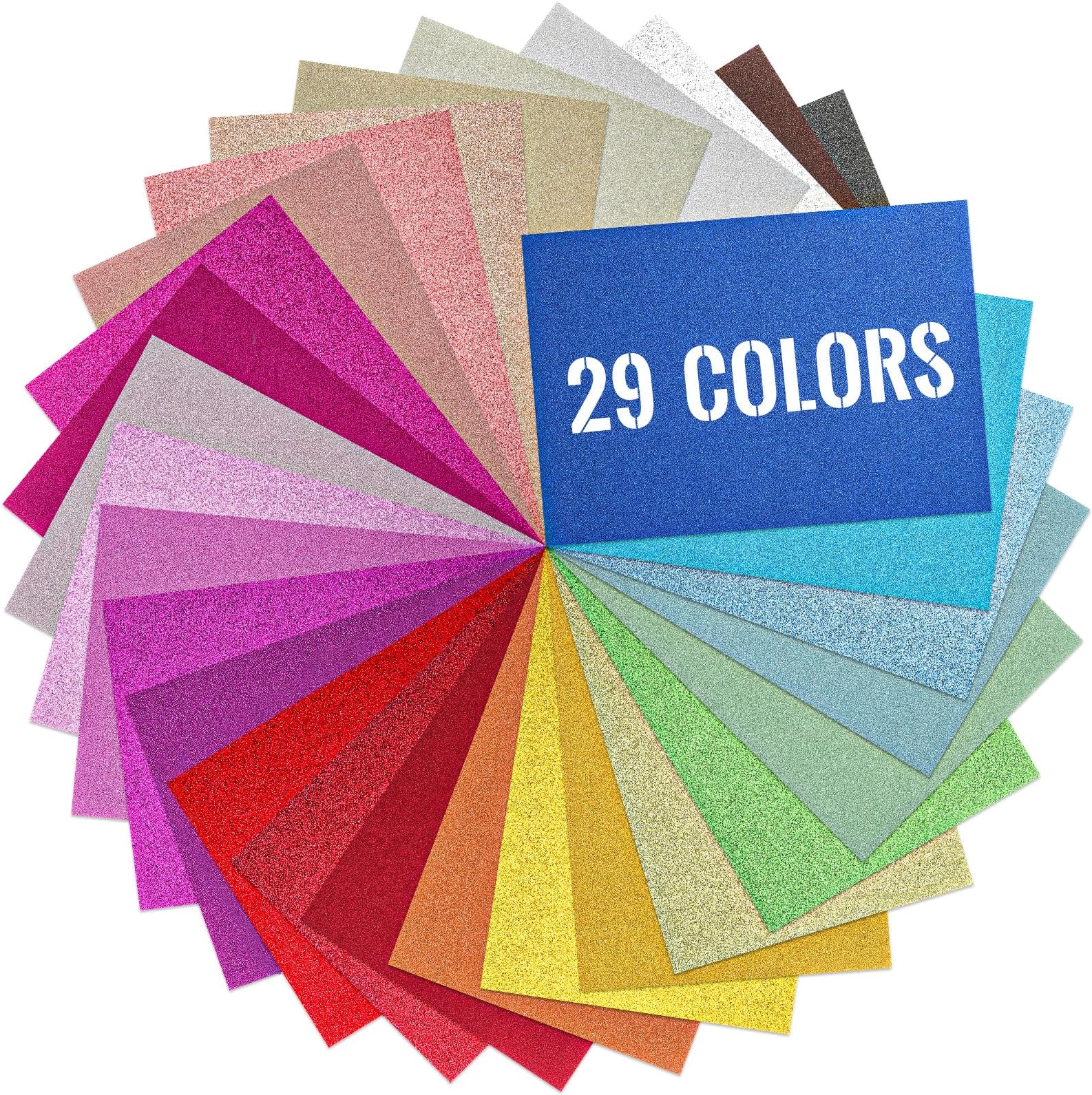 Amazon.com : Gradient Glitter Cardstock Paper, 16 Sheets 4 Gradient ...