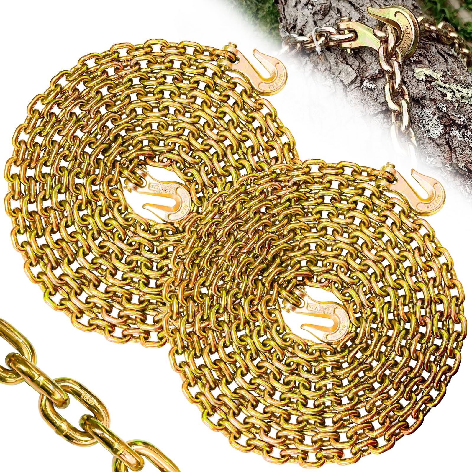 Snapklik.com : SENKEYFE 20FT Transport Binder Chain,G80 Trailer Safety ...