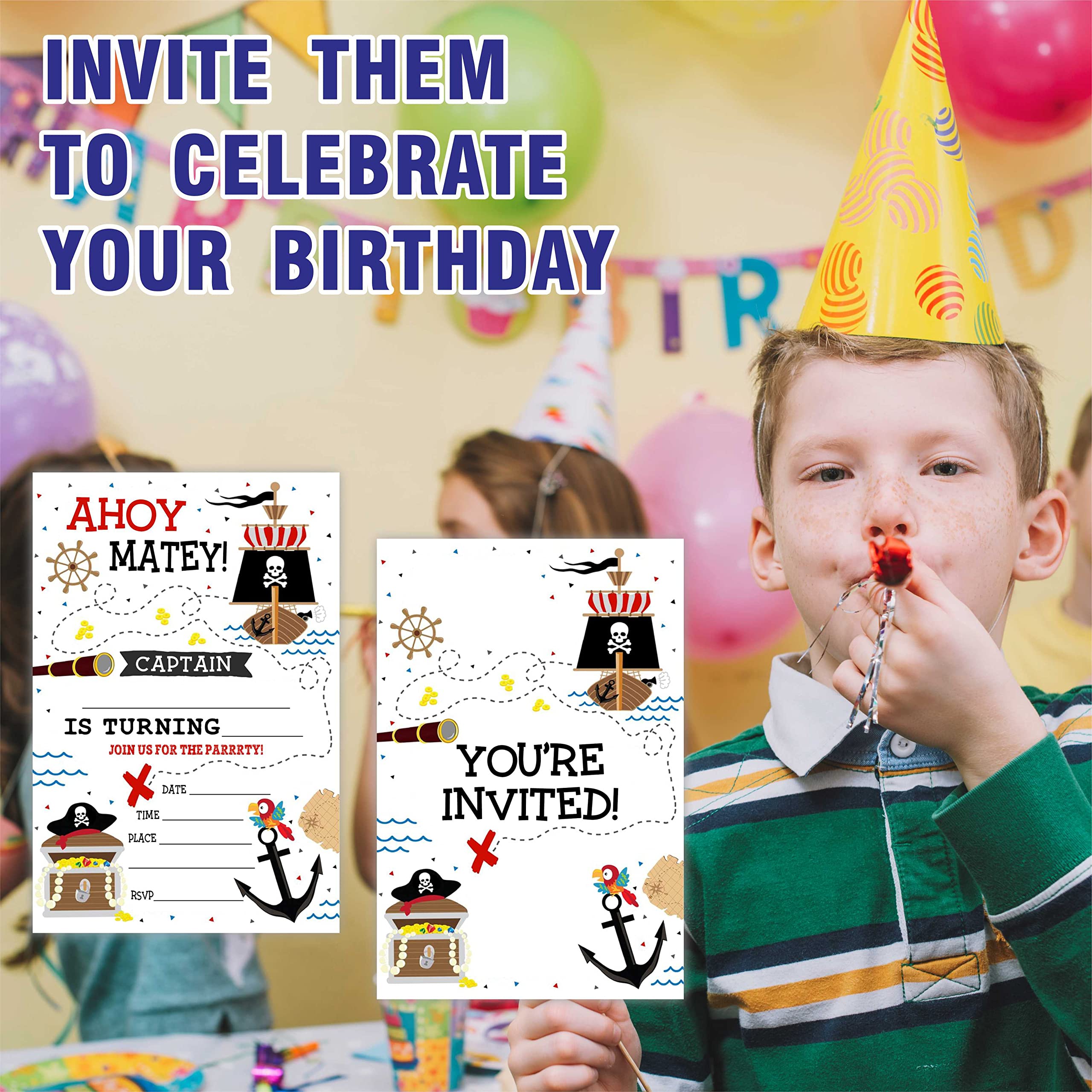 Matey 3 Year Old Boy Birthday Pirate Invitation Pirate Birthday