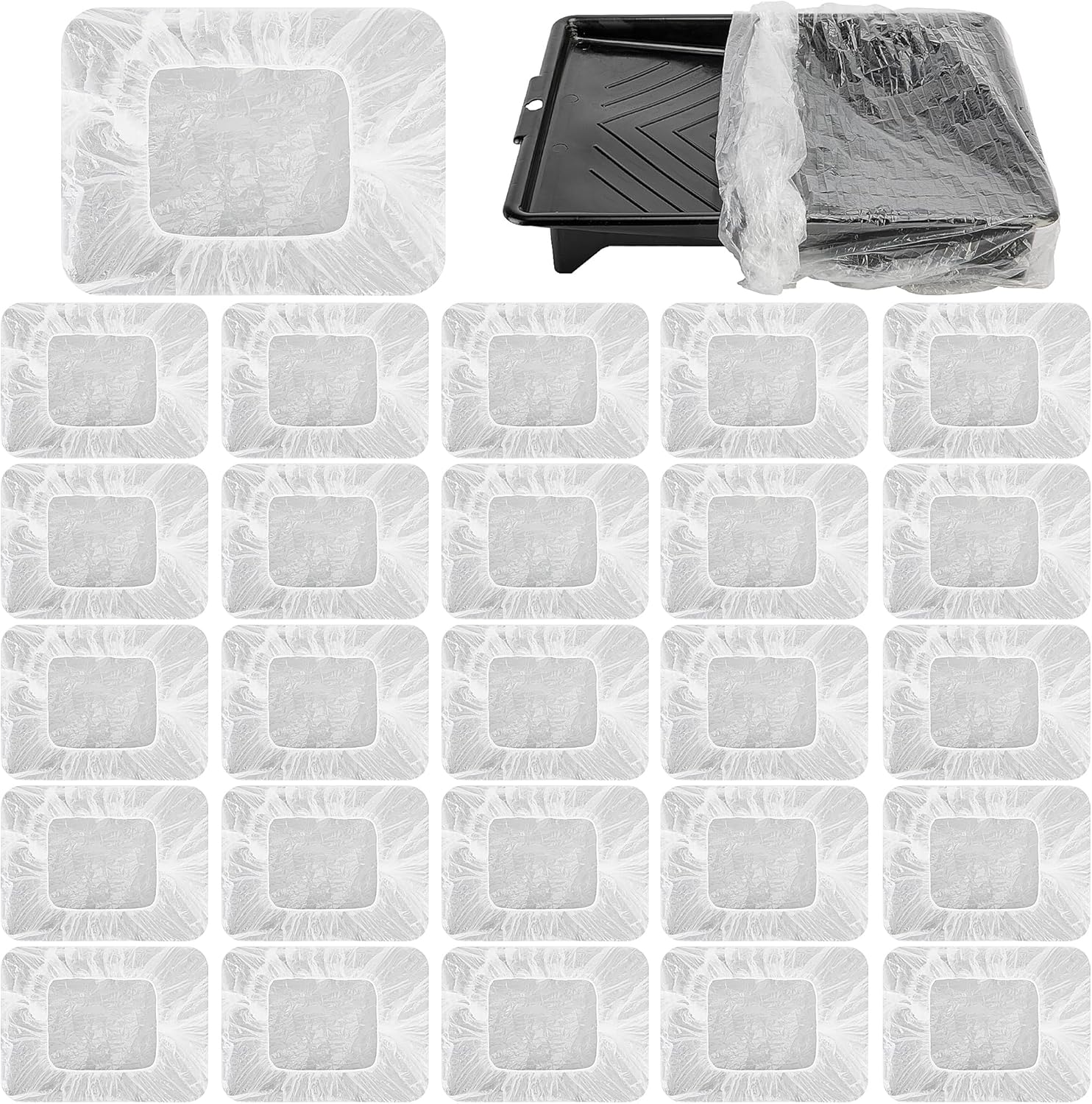 Amazon.com: Nkiy Quen 30 Pcs Disposable Paint Tray Liners-9 Inch Paint ...