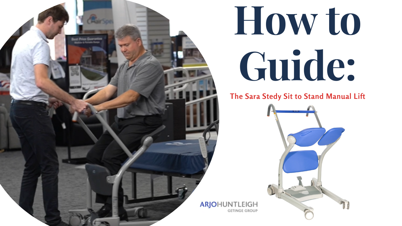 Watch How to operate the Sara Stedy Sit to Stand Aide on Amazon Live