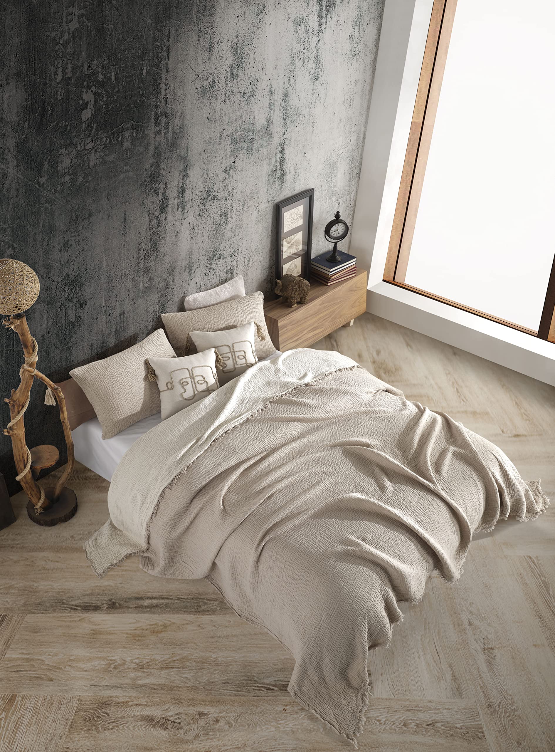 Amazon.com: DestinyHomeTex Organic Cotton 100% Dual Colored 4-Layer ...