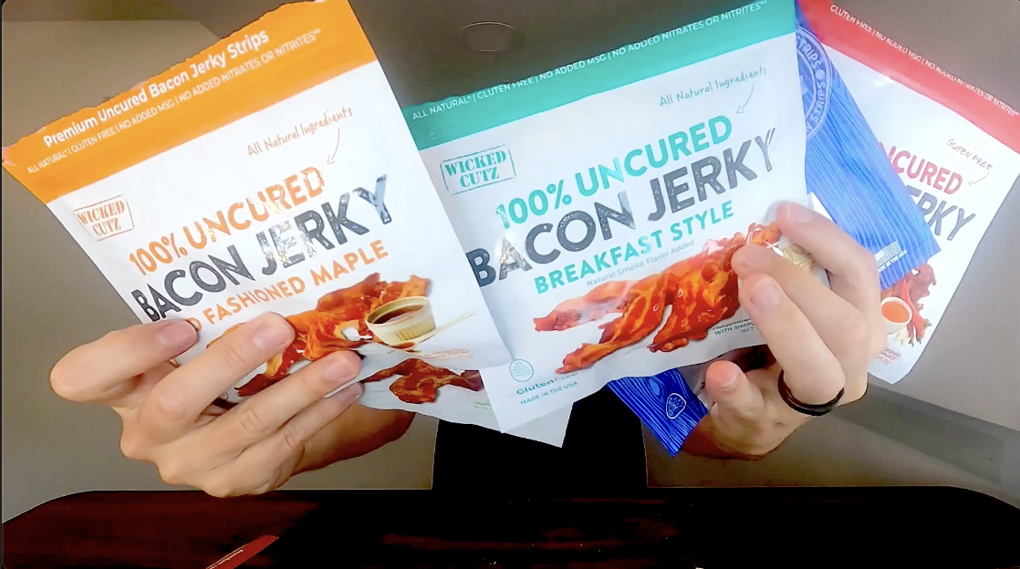 Watch Taste Testing ALL 5 Wicked Cutz Bacon Jerky Variety Pack on ...