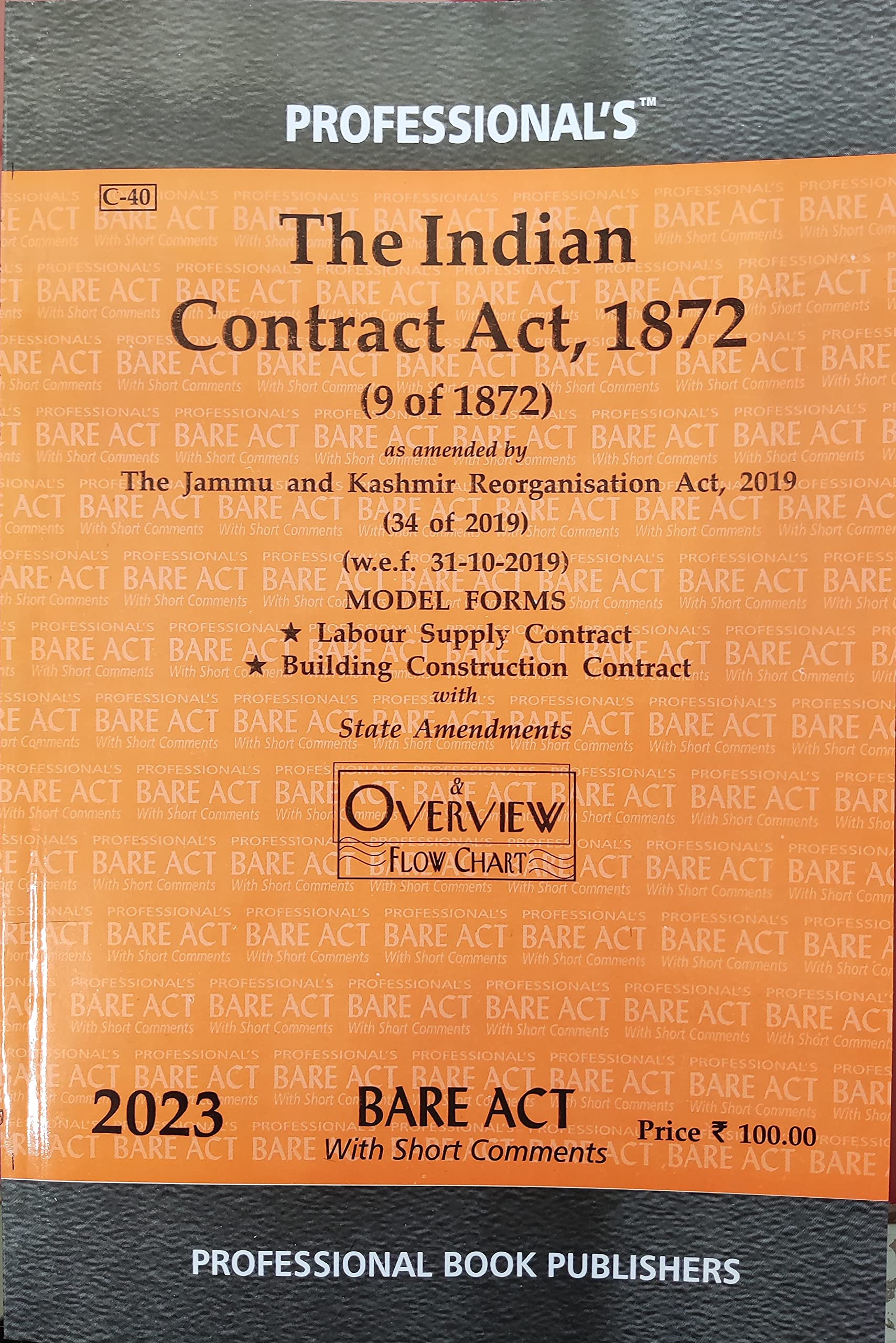 Buy The Indian Contract Act, 1872 - Bare Act - Latest Edition - 2023 ...