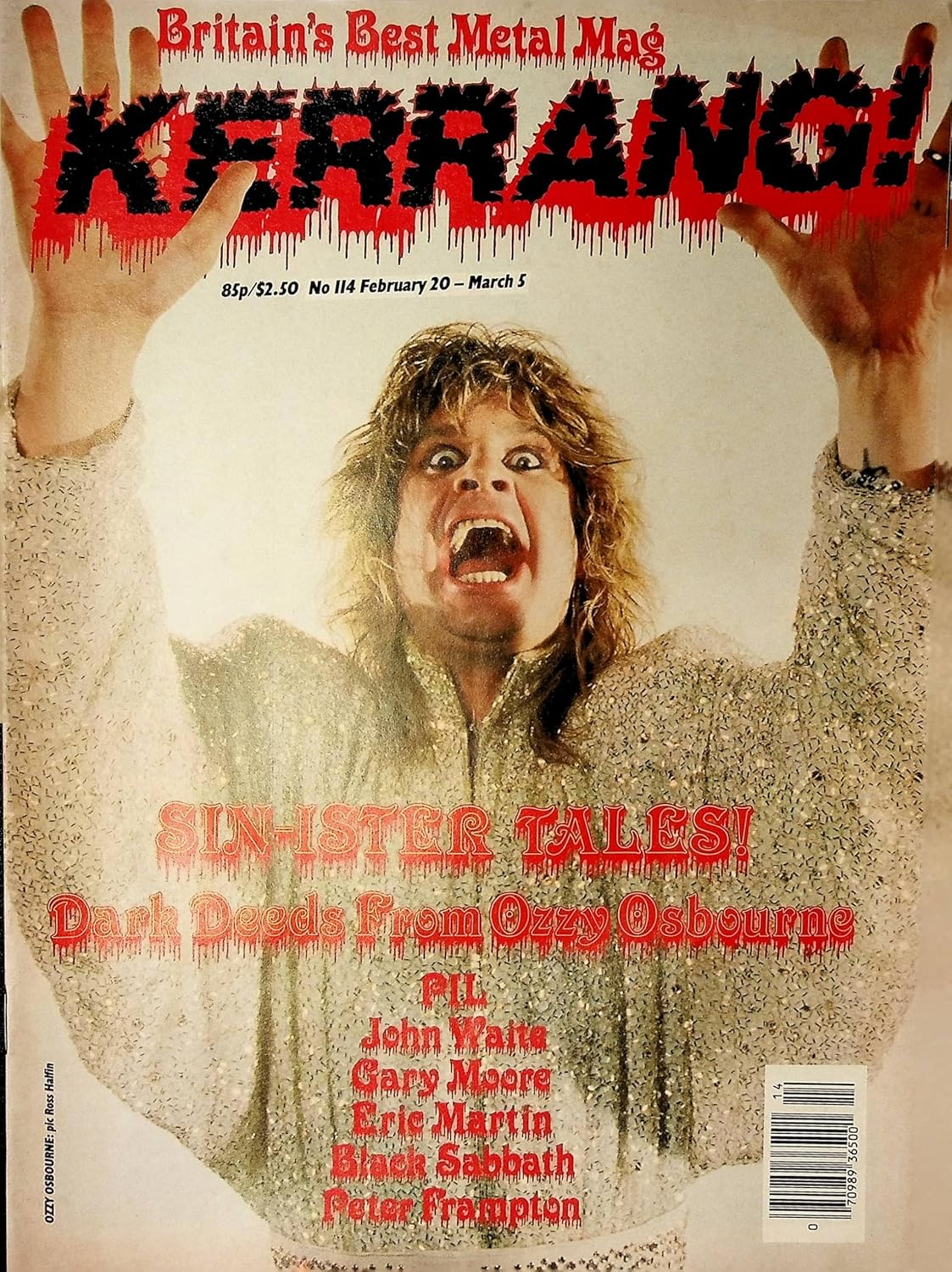 Kerrang! British Metal Music Magazine #114 February 20-March 5 1986 ...
