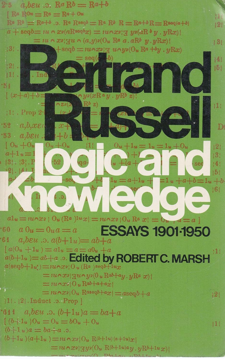 Logic and Knowledge: Russell B: 9780399501463: Amazon.com: Books