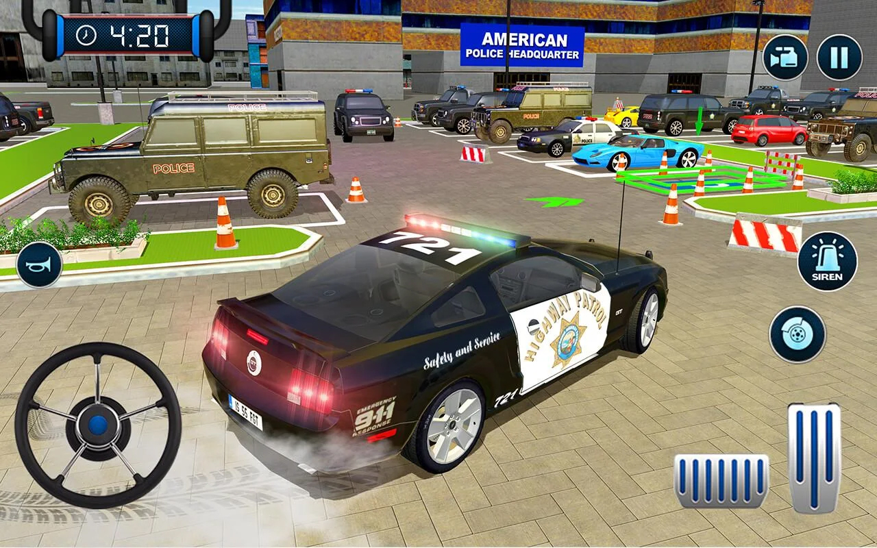 Police Car Parking Game: Police Car Driving Simulator - Patrol Officer ...
