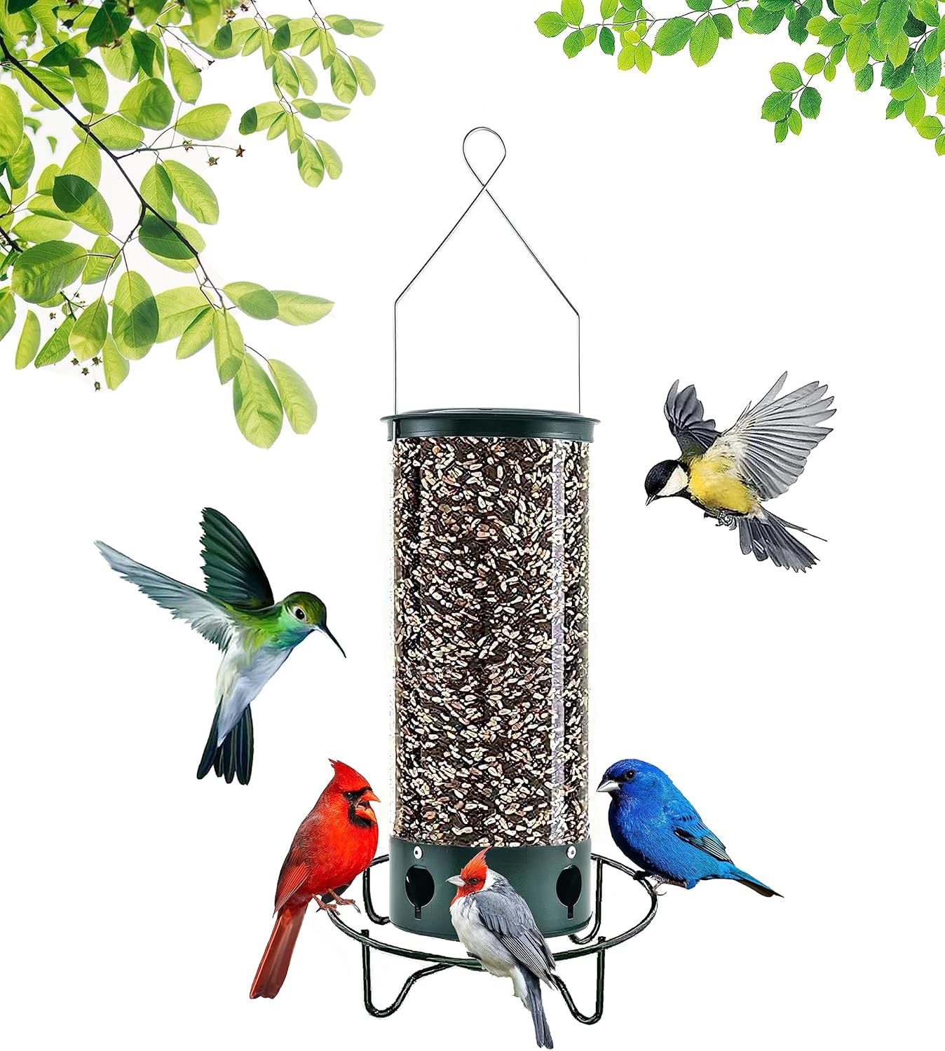 Amazon.com : Bird Feeders for Outside, for Outdoors Hanging,Rotating ...