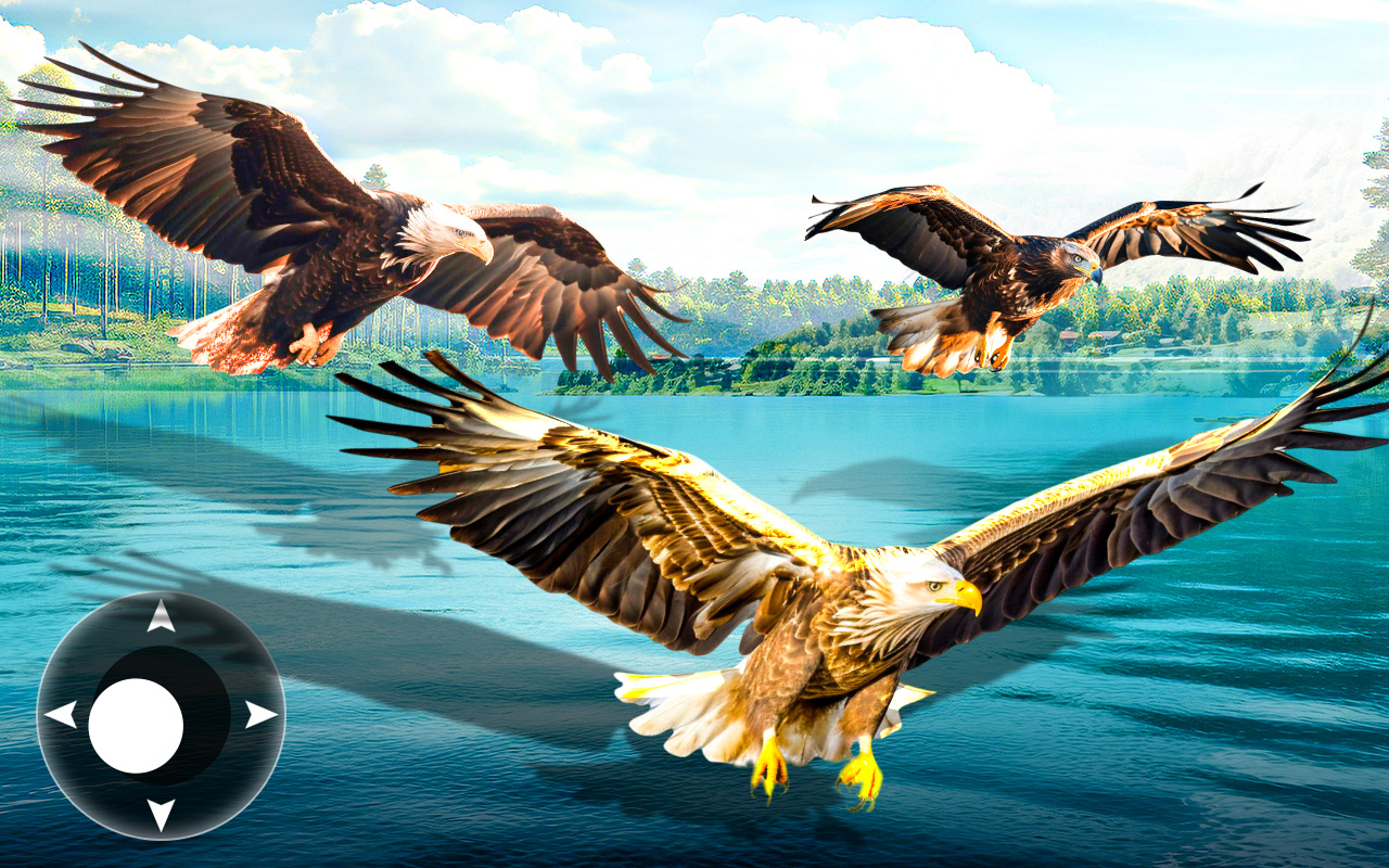 Real Eagle Simulator Bird Sim - Hunt & survive in bird simulator game ...