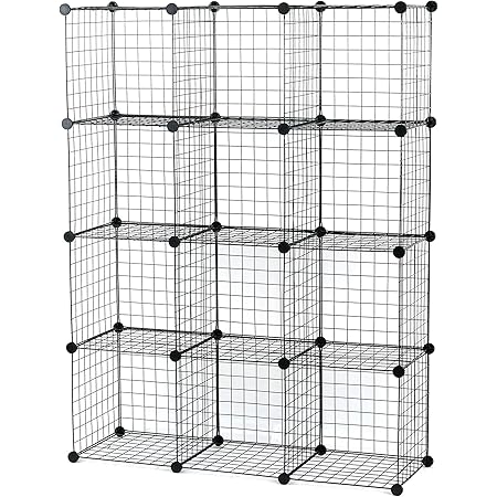 Amazon.com: Whitmor Storage Cubes - Stackable Interlocking Wire Shelves ...
