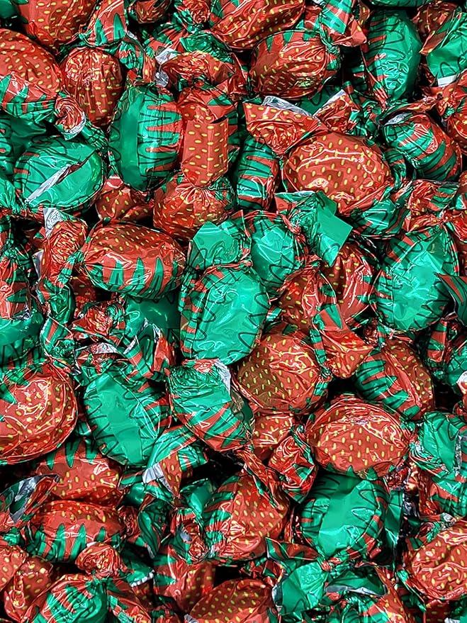 Amazon.com : Strawberry Hard Candy Individually Wrapped With Soft ...