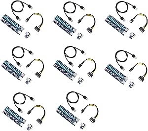 Amazon.com: PCIE Riser 1X TO 16X Graphics Extension for GPU Mining ...