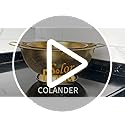 Amazon.com: Solorprint Colander with Coaster, 3 Quart Stainless Steel ...