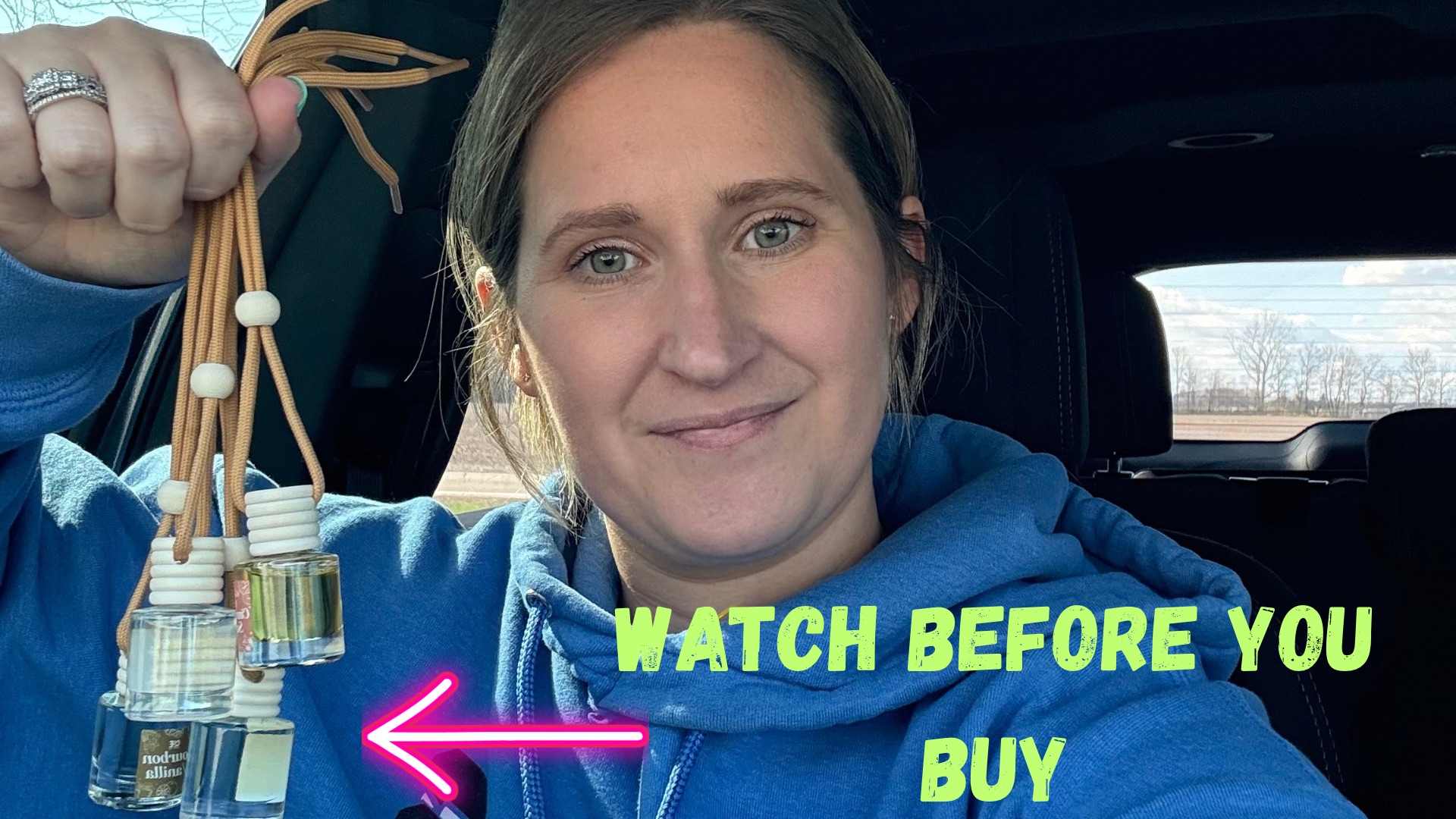 Watch CE Hanging Car Oil Air Freshener review on Amazon Live