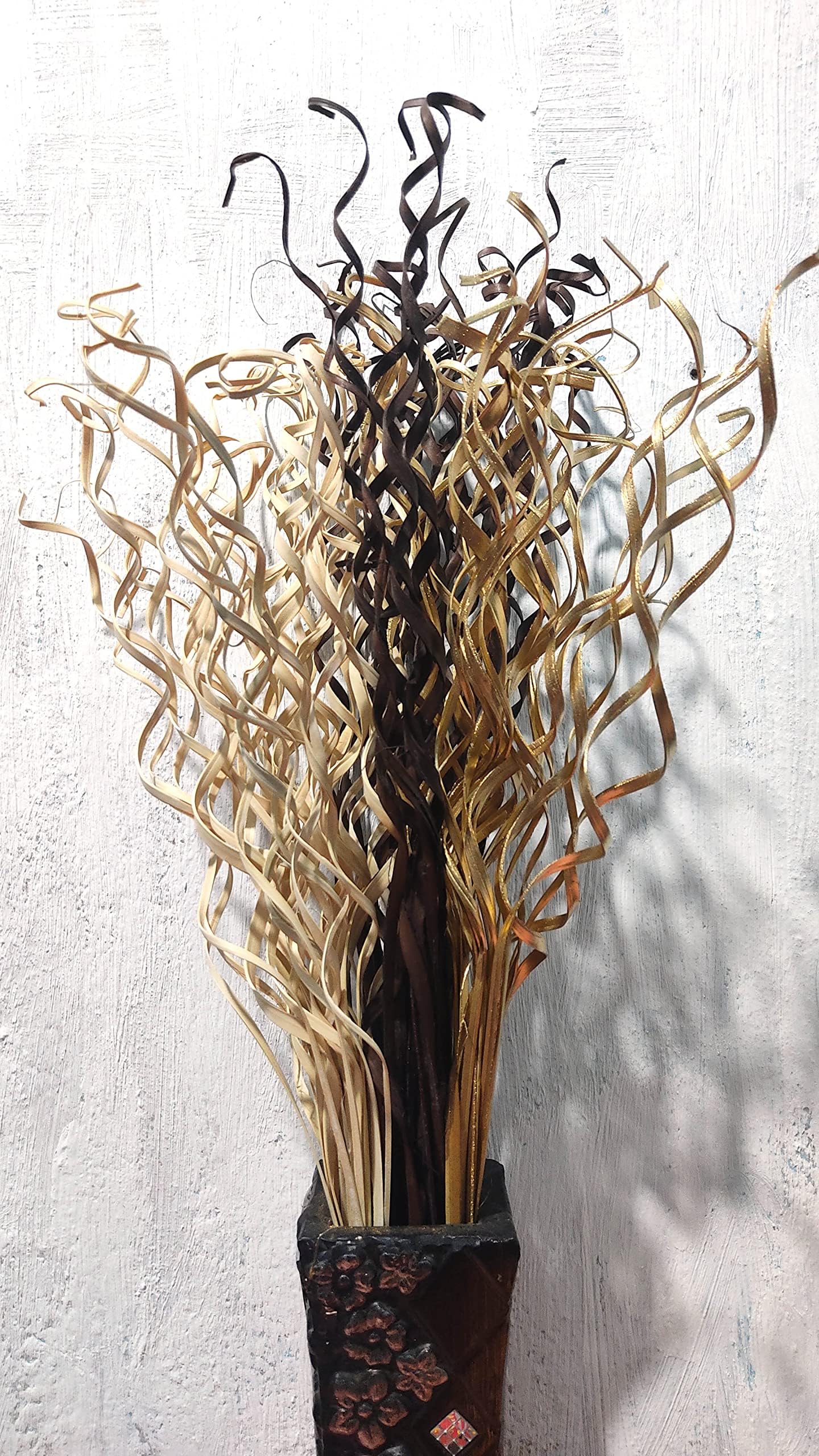 Buy Set of 2 Beautiful Handmade Bouquet / 48 cm Dried Plant Parts, Moti ...