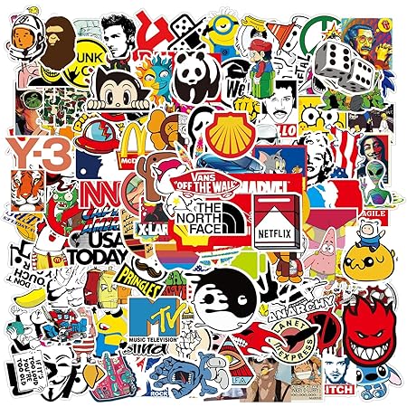 Amazon.com: QQUK 106pcs Random Stickers Pack Adults Teens Kids ...