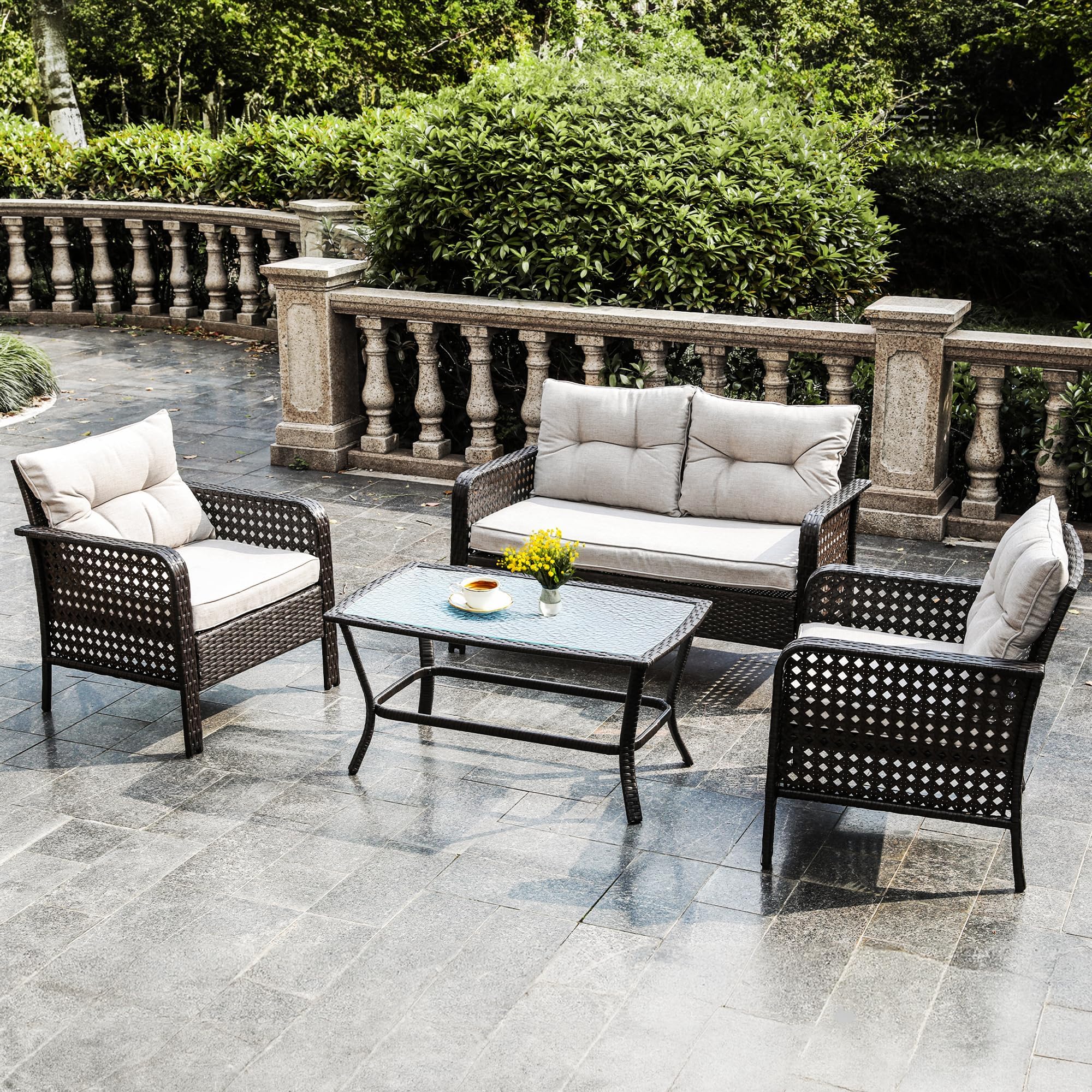 ( similar ) ( incomplete ) RoyalCraft Patio Furniture Set 4 Pieces ...