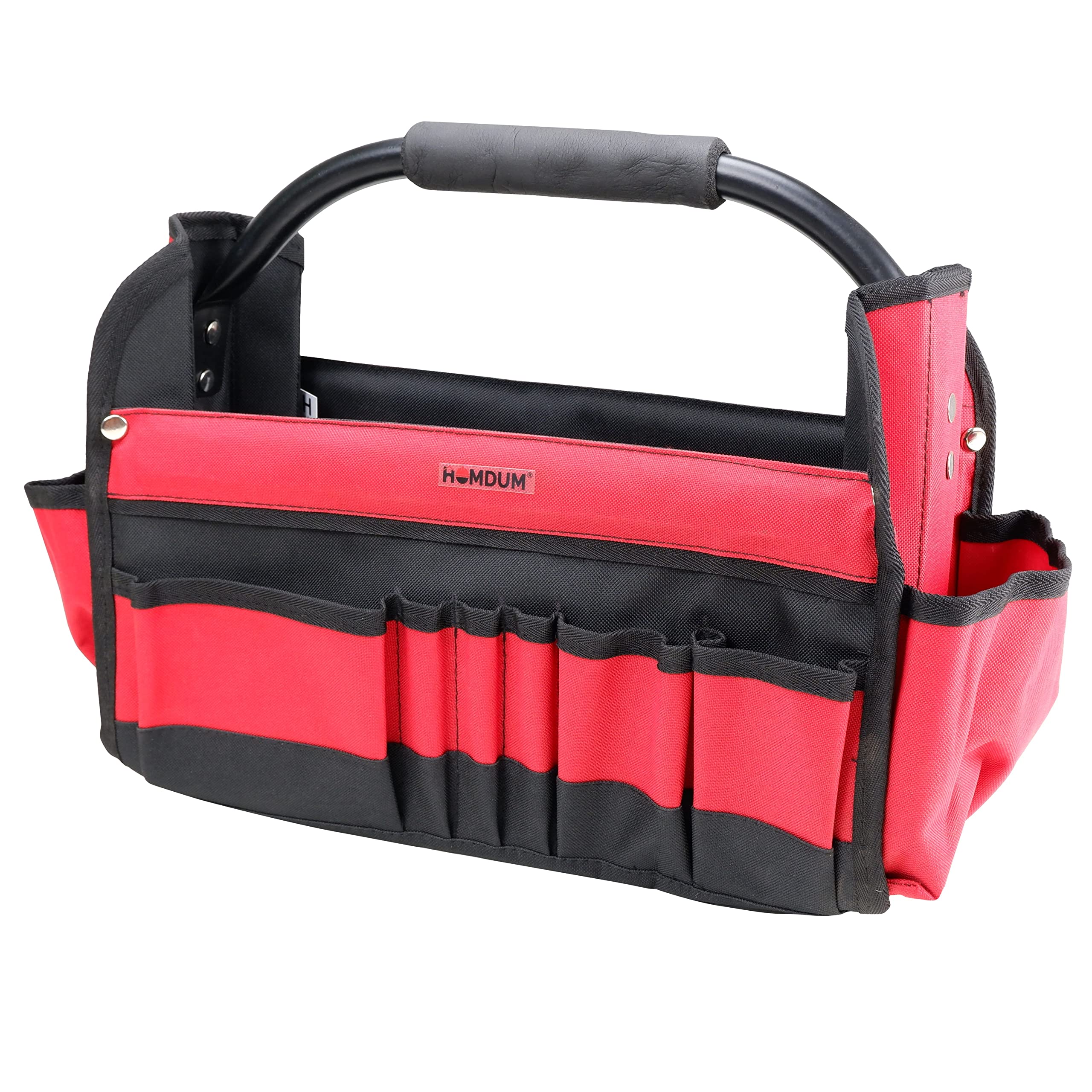 Homdum 16 Inch Open Tote Tool Bag With Powder Coated Metal Handle Easy ...