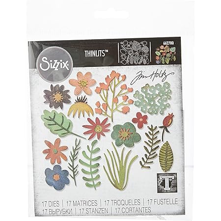Sizzix Thinlits Die Set 43PK Abstract Elements by Tim Holtz, Multi-Colour, One Size : Amazon.co ...