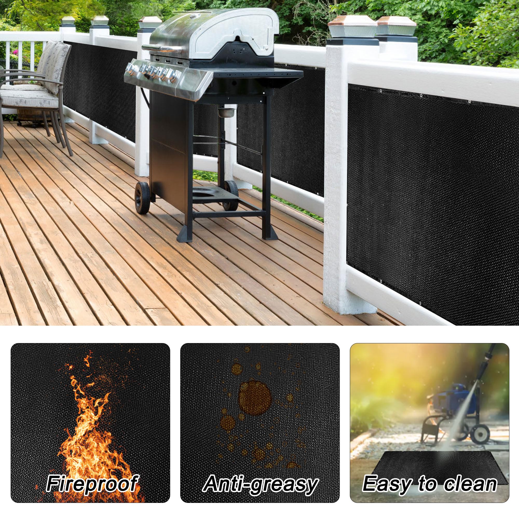 Snapklik.com : Heat Shield Behind Grill, Heat Shield Mat For Wall ...