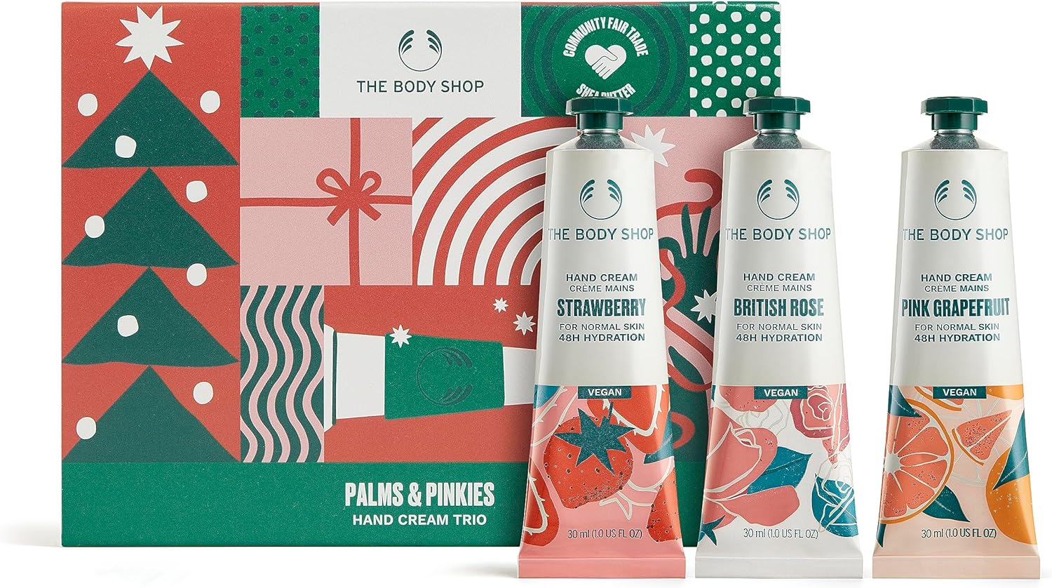 The Body Shop Hand Cream Trio, 3-Piece Holiday 3-Piece Gift Set ...