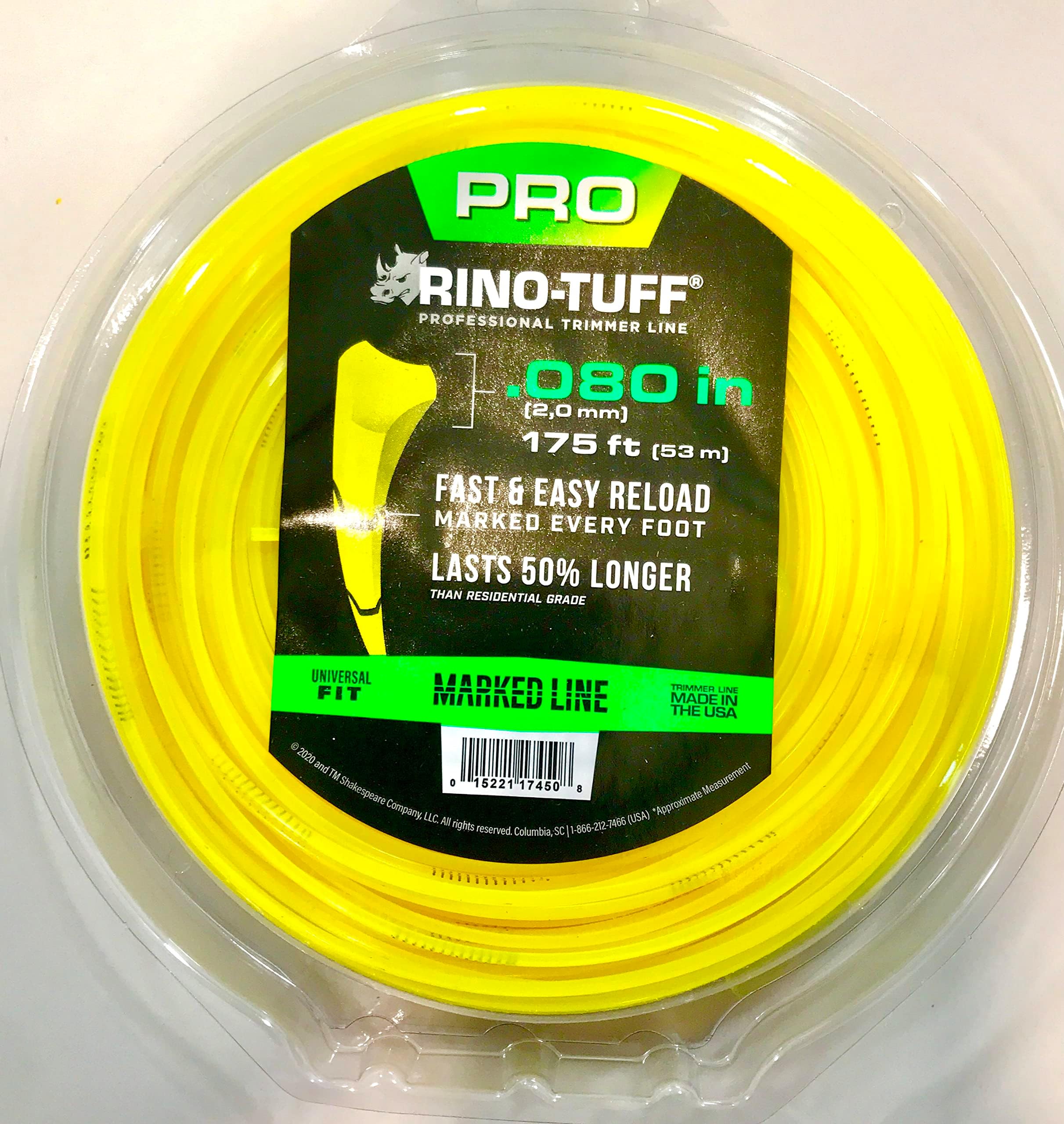Amazon.com : Rino-Tuff Pro 80 in 175Ft Marked line Universal Fit ...