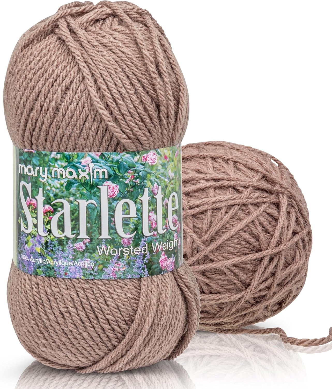 Amazon.com: Mary Maxim Starlette, Crochet Yarn for Crocheting, Soft ...