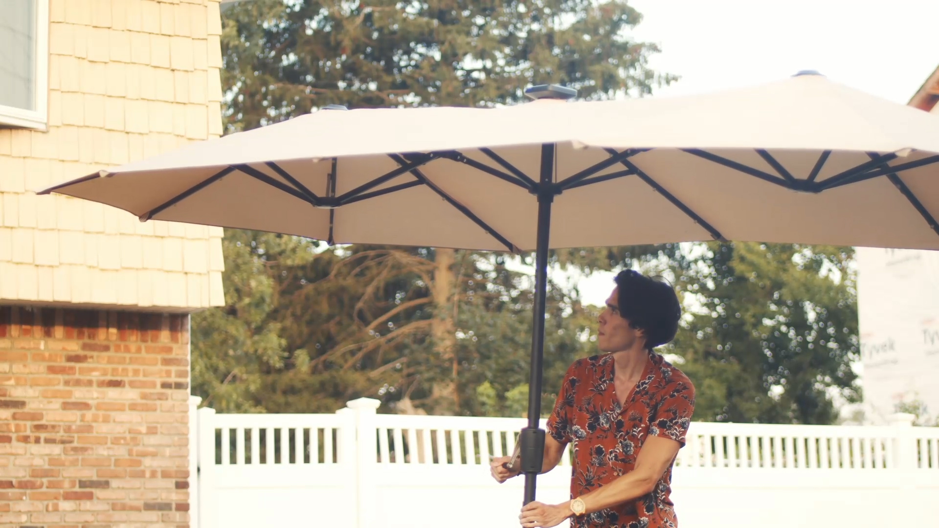 Watch 13FT Double-Sided Patio Umbrellas Extra Large Umbrella on Amazon Live