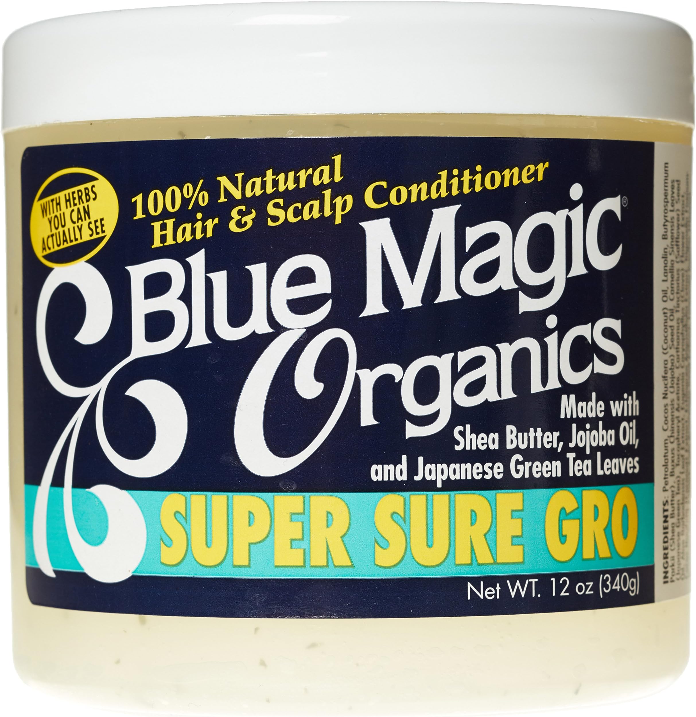 Amazon.com : Blue Magic Super Sure Hair Growth Product, 12 Ounce : Hair ...